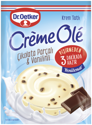 Crème Olé Çikolata Parçalı - Vanilinli - Krem Tatlılar | Dr. Oetker