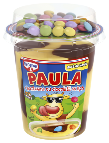 Paula vanilie ciocolată bomboane colorate - Paula Pudding | Dr. Oetker