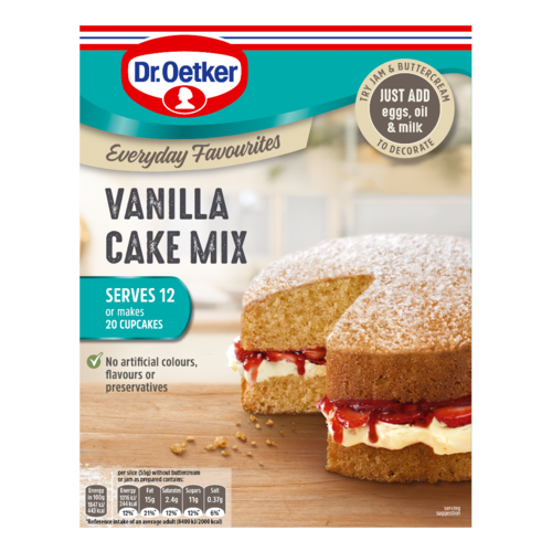 Vanilla Sponge Everyday Mixes | Dr. Oetker