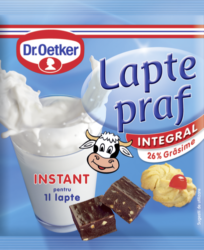 Lapte praf 130g - Lapte praf integral | Dr. Oetker