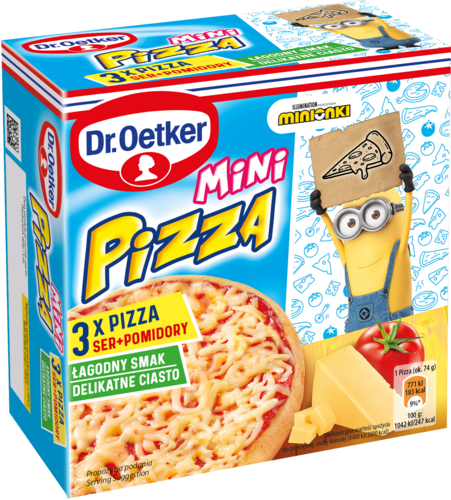 Mini Pizza Minionki ser i pomidor - Mini Pizza | Dr. Oetker